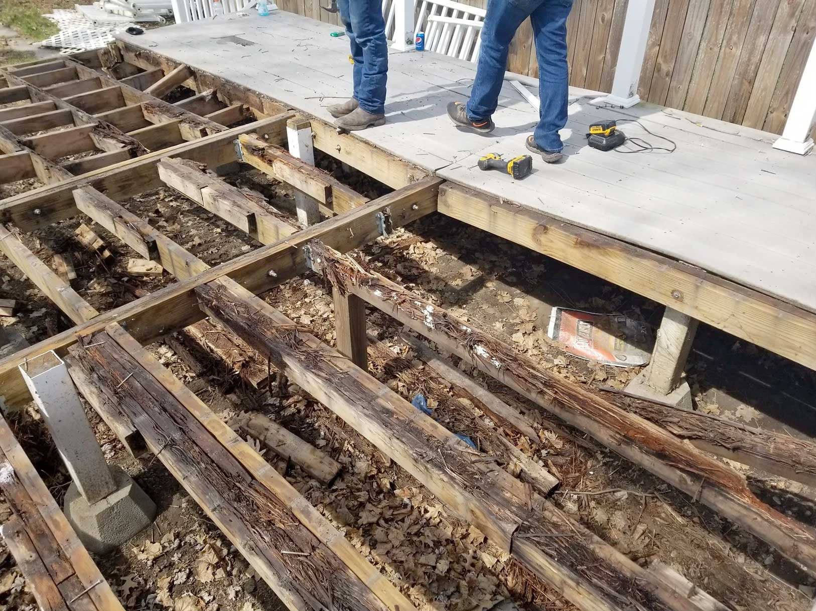 Professional Deck Demolition - cluttercleanoutdumpsters.com
